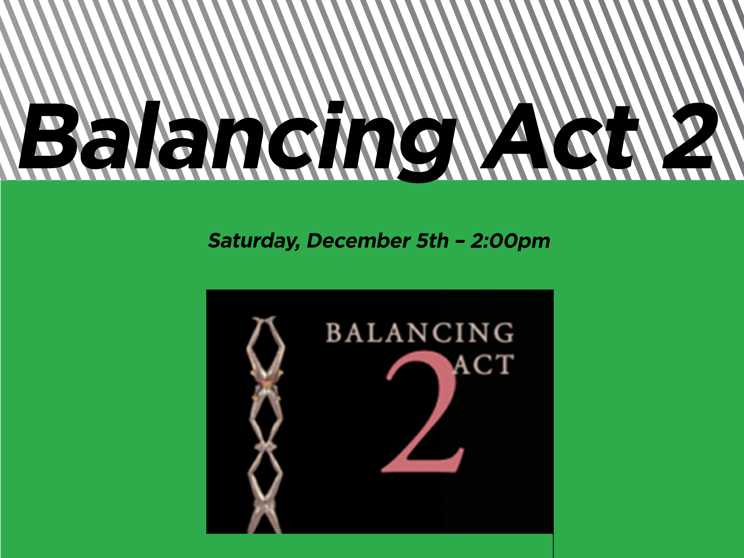 Balancing Act 2: Book Launch – SPACE