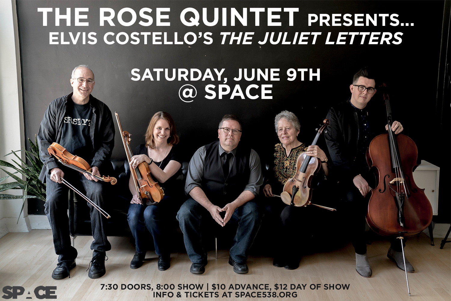 The Rose Quintet Presents Elvis Costello’s The Juliet Letters – SPACE