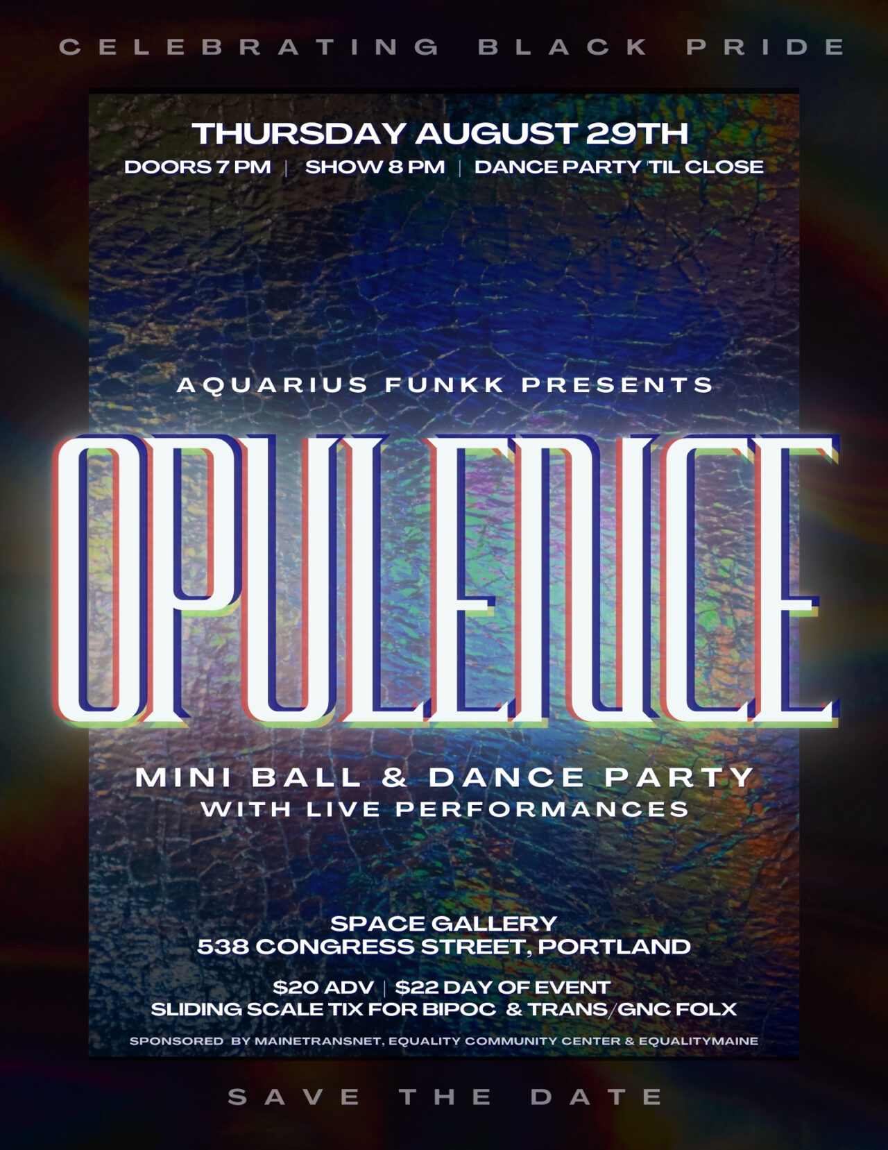 Aquarius Funkk presents: Opulence – SPACE
