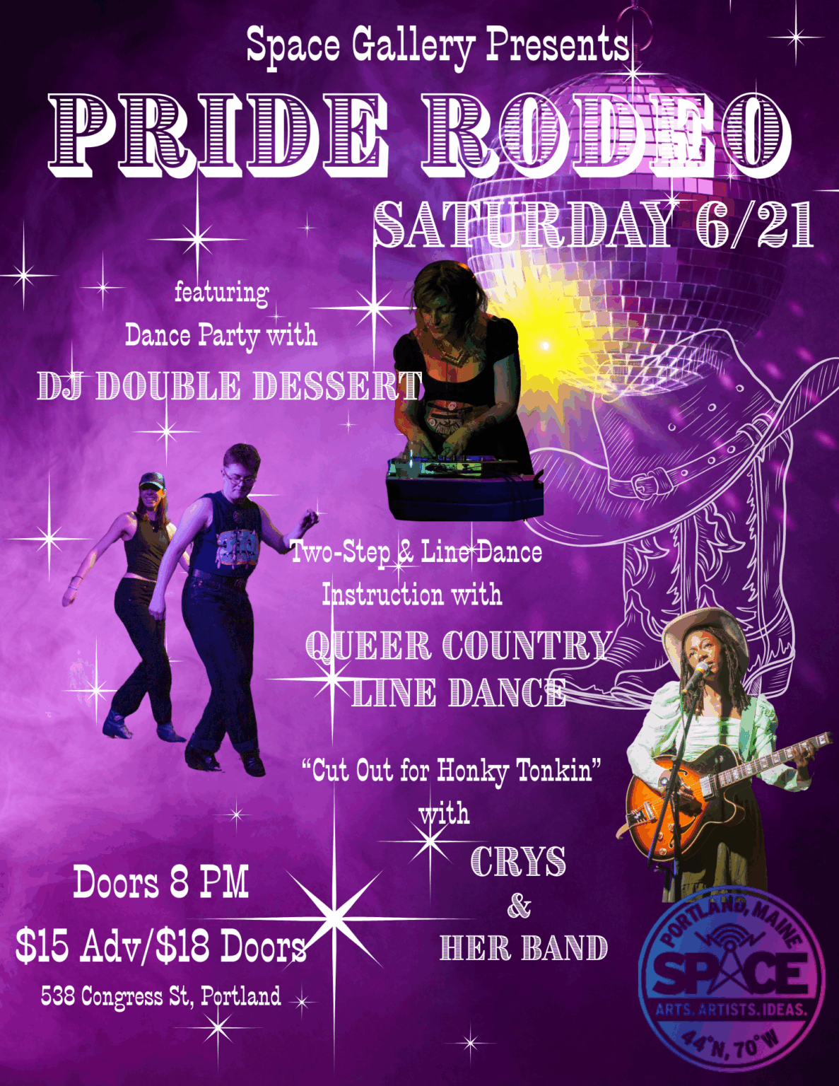 SPACE Pride Rodeo with BTV Queer Country Line Dance, CRYS, and DJ ...