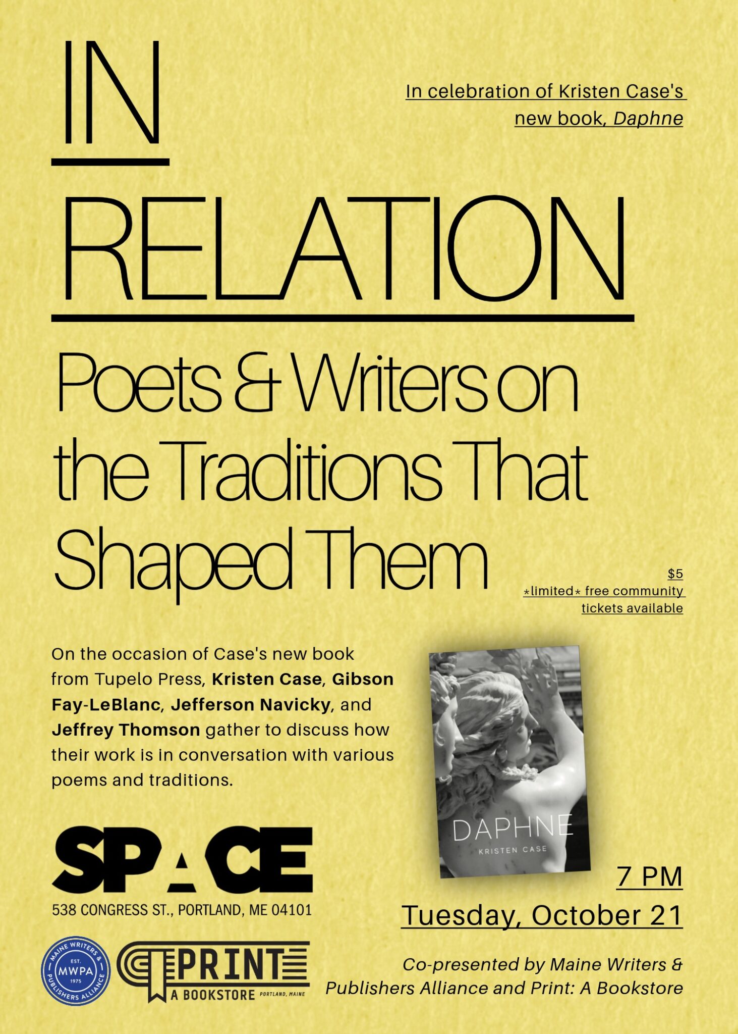 In Relation: Poets & Writers on the Traditions that Shaped Them with ...